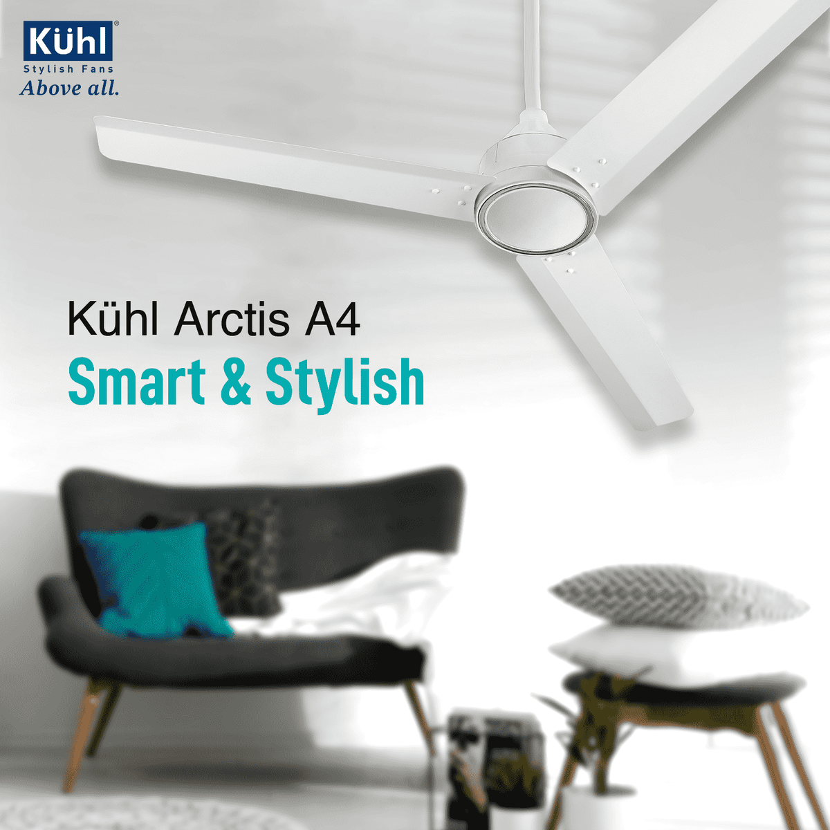 KUHL Arctis A4 and A1 BLDC ceiling fans | 5 Star Rating | 65% Energy ...